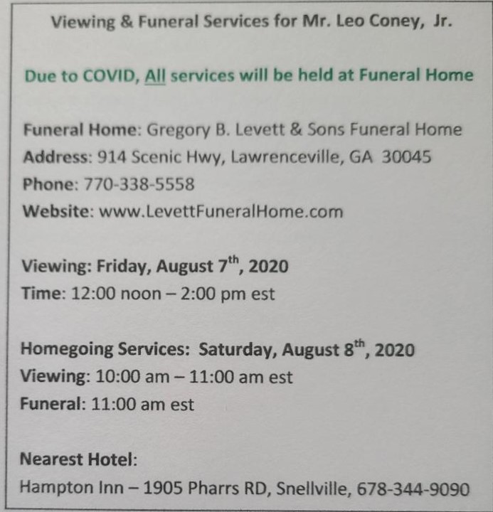 RIP: Leo Coney (Violinaires, Gospel Classics) – Journal of Gospel Music